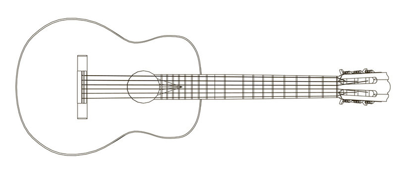 Acoustic Guitar Outline Images – Browse 18,442 Stock Photos, Vectors ...