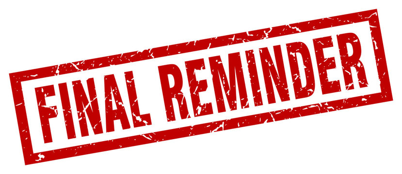 "Final Reminder" Images – Parcourir 286 le catalogue de photos ...