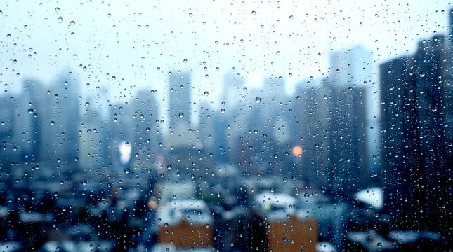 Rain Window Background