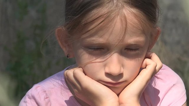 Sad Homeless Children Crying