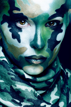 Army Face Paint Designs