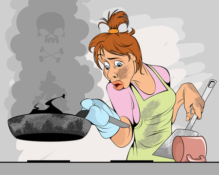 Bad Cook Clipart Image