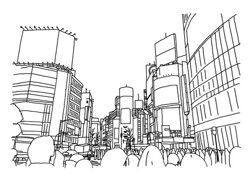 「渋谷 イラスト」の写真素材 | 330件の無料イラスト画像 | Adobe Stock