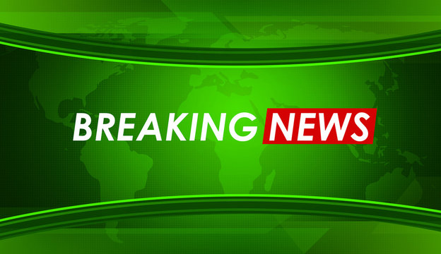 Green Breaking News Background