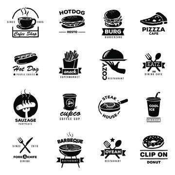 Black And White Diner Logos