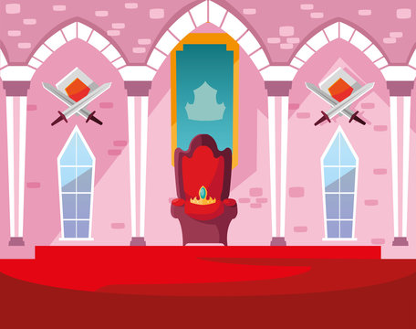 Inside Cartoon Castle Drawing