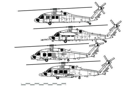Black Hawk Helicopter Drawing