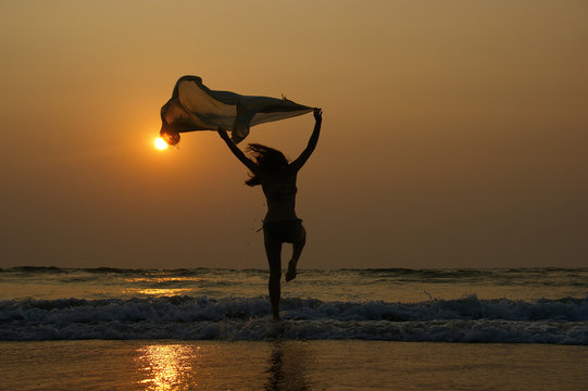 Dancing Alone On The Beach