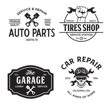 Retro Repair Shop Logo Images – Browse 13,959 Stock Photos, Vectors ...