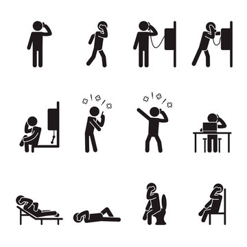 Morning Stick People Clip Art
