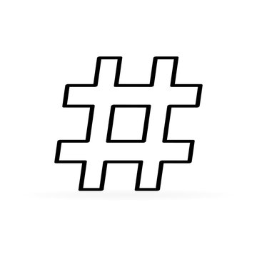 Hashtag Symbol