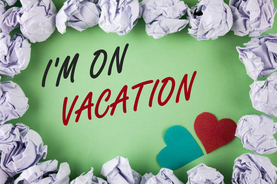 Im On Vacation