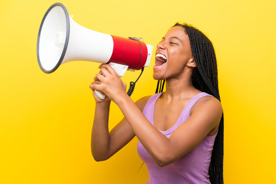 Megaphone African American Woman Images – Browse 2,607 Stock Photos ...