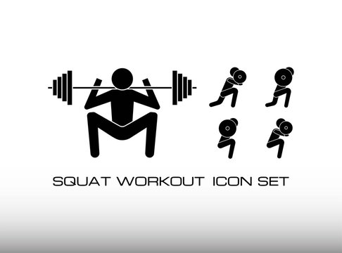 Squat Icon Images – Browse 308 Stock Photos, Vectors, and Video | Adobe ...