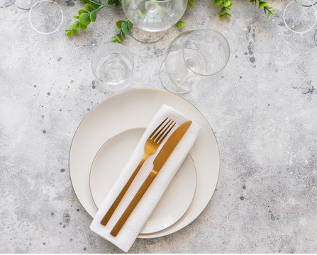 American Service Table Setting
