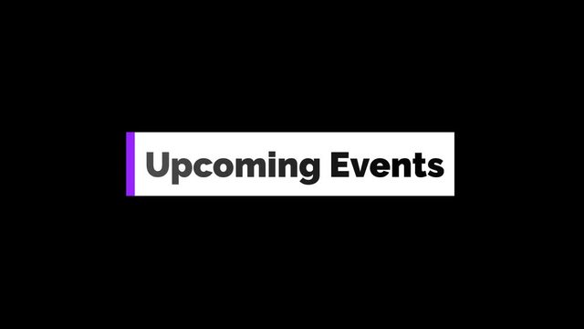 "Upcoming Events" Images – Browse 1,274 Stock Photos, Vectors, and ...