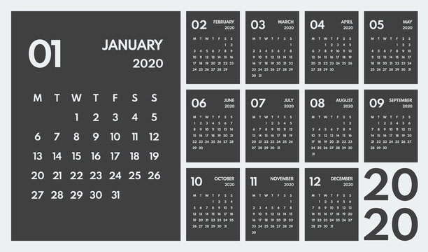 "Calendar 2020" Images – Browse 3,469 Stock Photos, Vectors, and Video ...