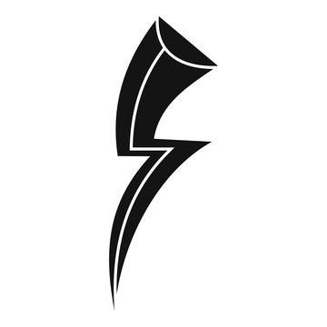 Tribal Lightning Bolt Vector