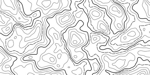 Sewing fabric with Topography map background. Vector geographic contour ...
