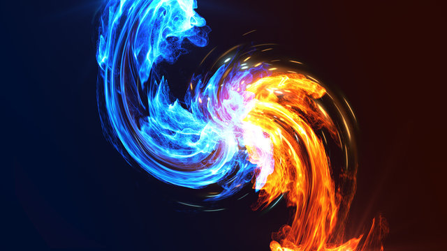 Cool Fire Abstract Backgrounds