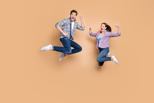 Two People Skipping