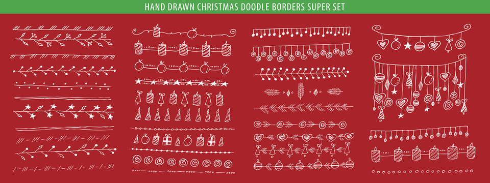 Hand Drawn Christmas Border Images – Browse 53,648 Stock Photos ...
