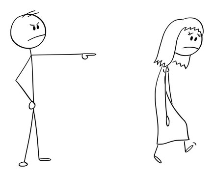 Angry Girl Stick Figure