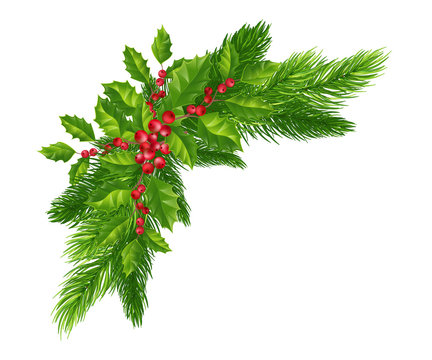 Christmas Garland Border Corner Images – Browse 3,484 Stock Photos ...