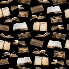Sewing fabric with Old books collection, seamless pattern for your ...