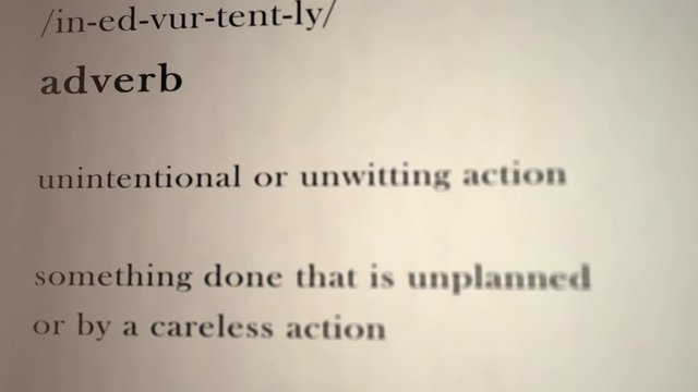 Inadvertent Definition