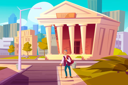 Cartoon Bank Images – Browse 634,047 Stock Photos, Vectors, and Video ...