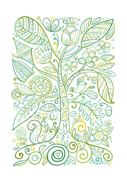 Flame Tree Flower Drawing Images – Browse 143 Stock Photos, Vectors ...