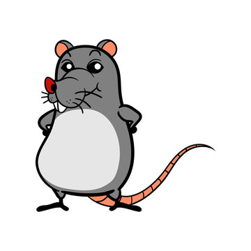 Buff Rat Clipart