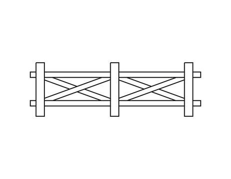 Rail Fence Clipart