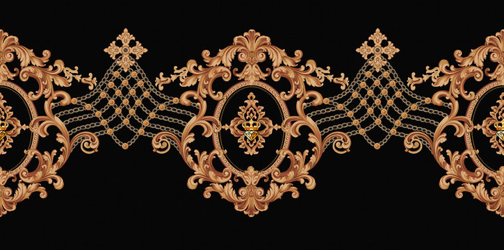 Baroque Border Pattern