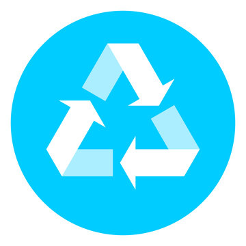 Blue Recycle Logo