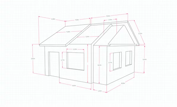 Orthographic Drawing House