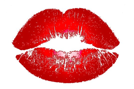 Red Lips Kiss Clipart