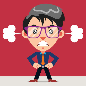 Impatient Cartoon Face