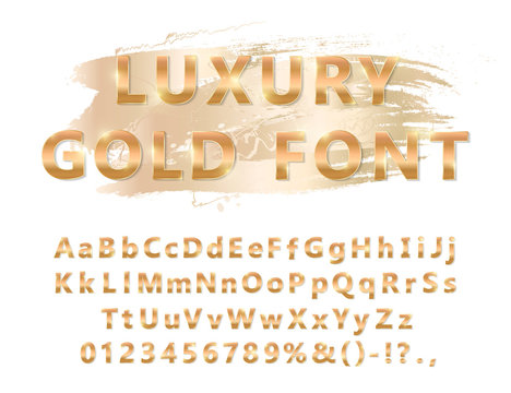 Vintage Gold Font With Numbers Images – Browse 12,855 Stock Photos ...