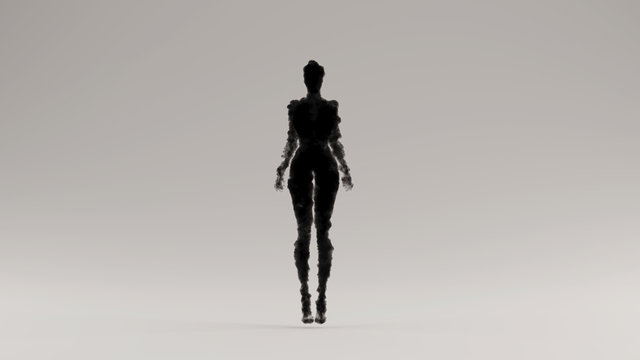 Floating Person Silhouette