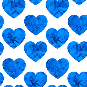 Printable Blue Hearts