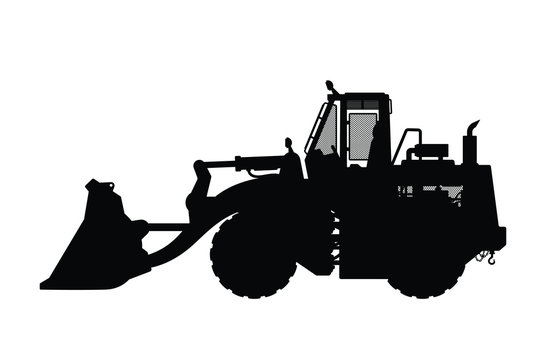 Backhoe Loader Silhouette