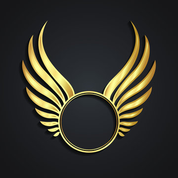 Circle Wings Vector