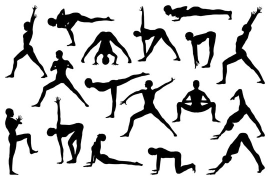 Stretching Silhouette