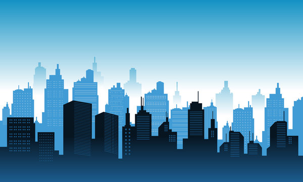 Blue Buildings City Scape Scraper Scrapers Sky Tall Images – Browse ...