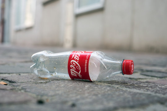 Empty Coke Plastic Bottle