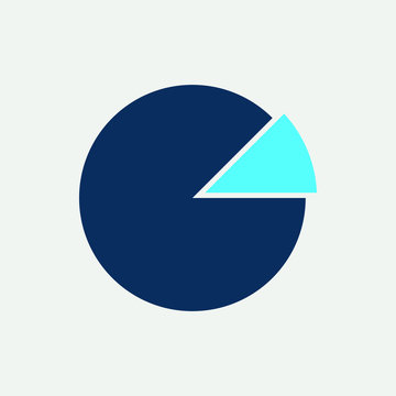 Blue Pie Chart Icon
