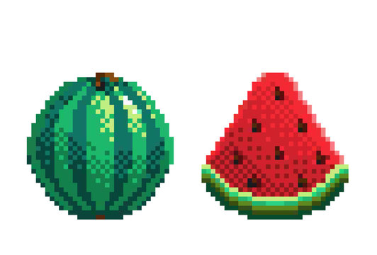 Minecraft Melon Pixel Art