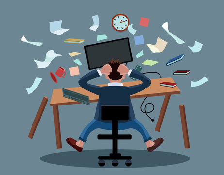 Bad Day At Work Cartoon